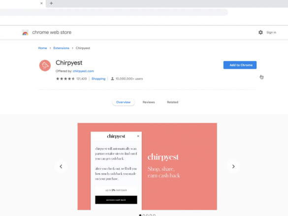How to Add the Chirpyest Browser Extension - Chirpyest